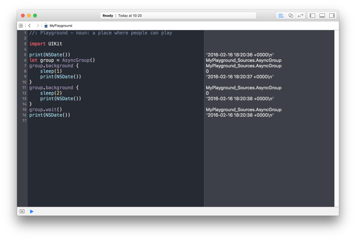 Running Multiple Asynchronous Operations Simultaneously With Gcd And Waiting For Completion